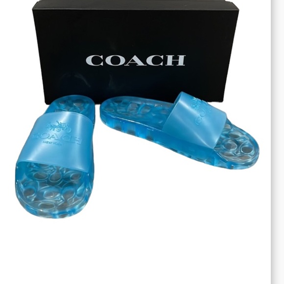 Coach | Shoes | Coach Ulyssa Waterresistant Sz 75 Jelly Pool Slides ...